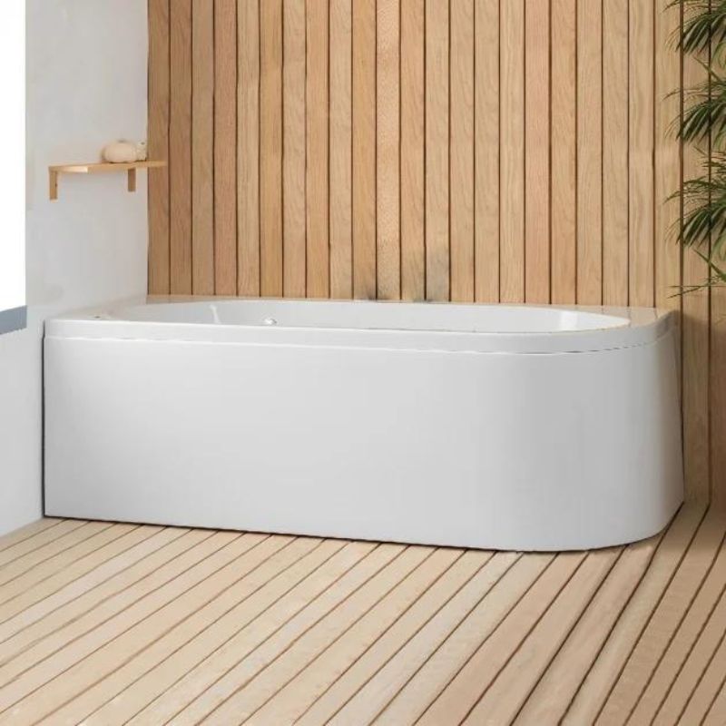 Carron Status Offset Double Ended Bath With Curved Panel – Bathrooms ...