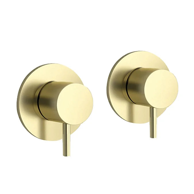JTP Vos Wall Mounted Side Valves In Brushed Brass (Pair) – Bathrooms ...
