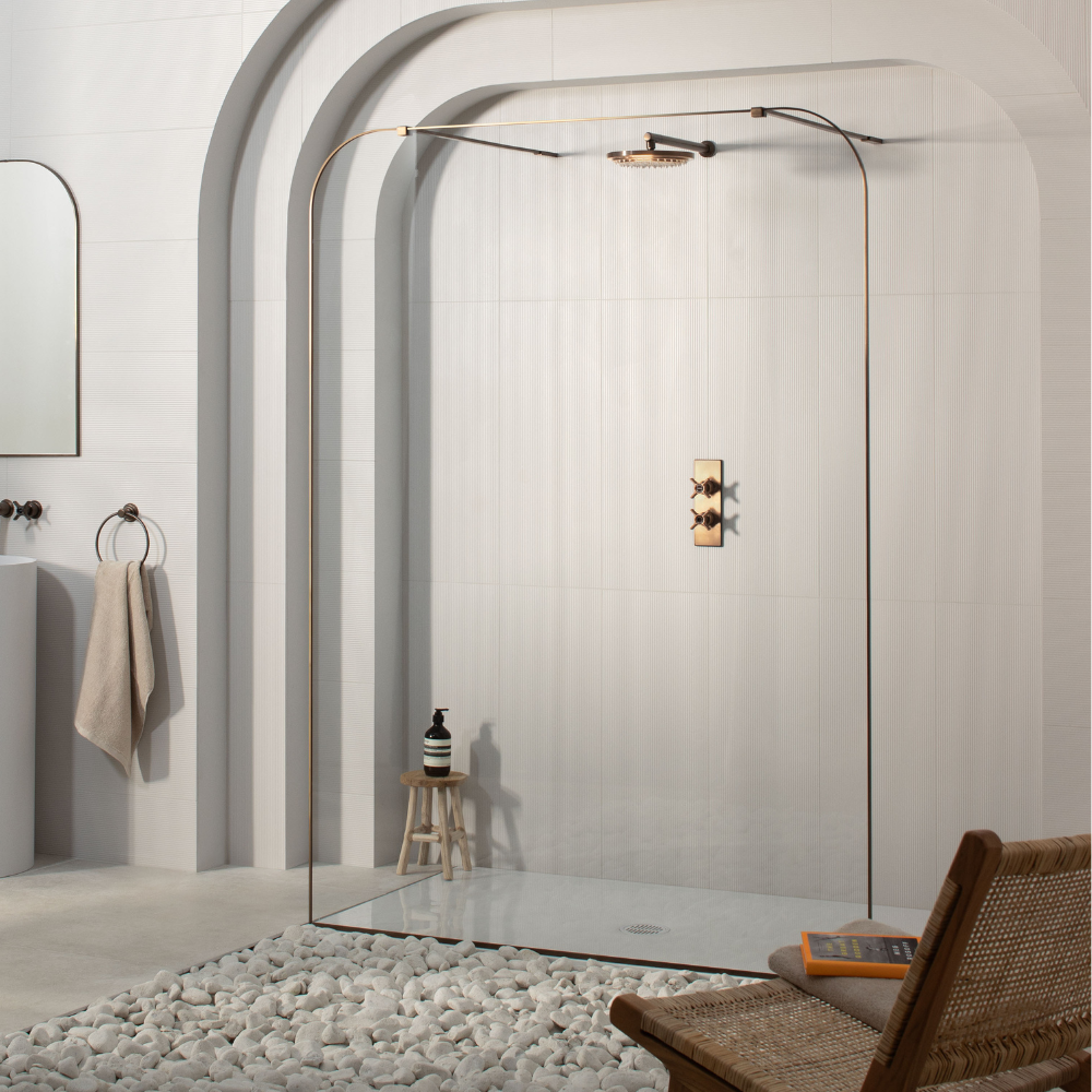 Matki Eauzone Dome Twin Entrance Framed Wet Room Panel Bathrooms
