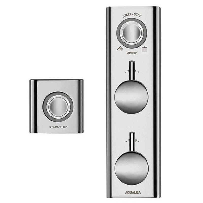 Aqualisa HiQu Concealed Smart Digital Dual Outlet Shower Valve with Re ...
