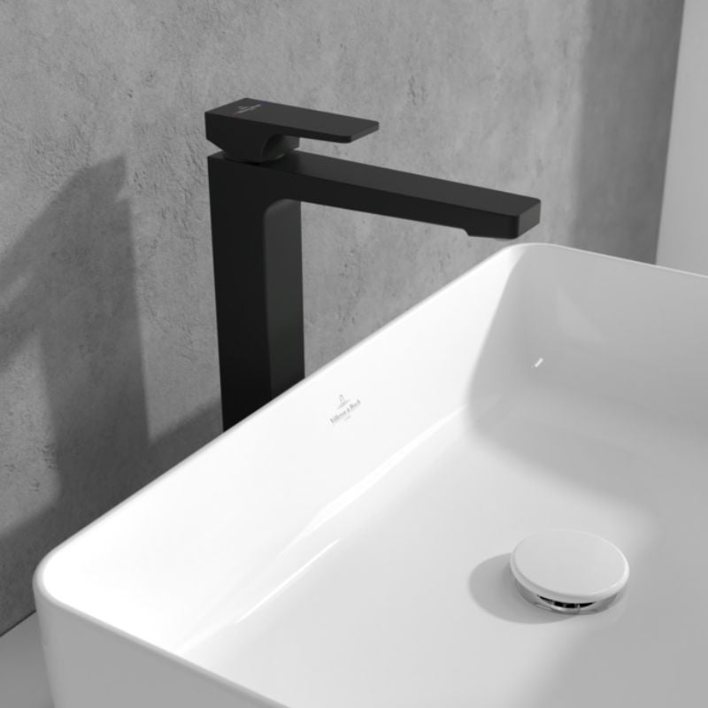 Villeroy & Boch Architectura Square Tall Single-Lever Basin Mixer In M ...