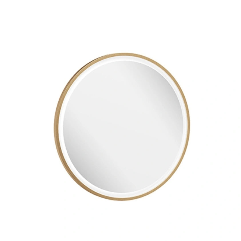 Abacus Round 600mm Brushed Brass LED Mirror – Bathrooms Direct Yorkshire