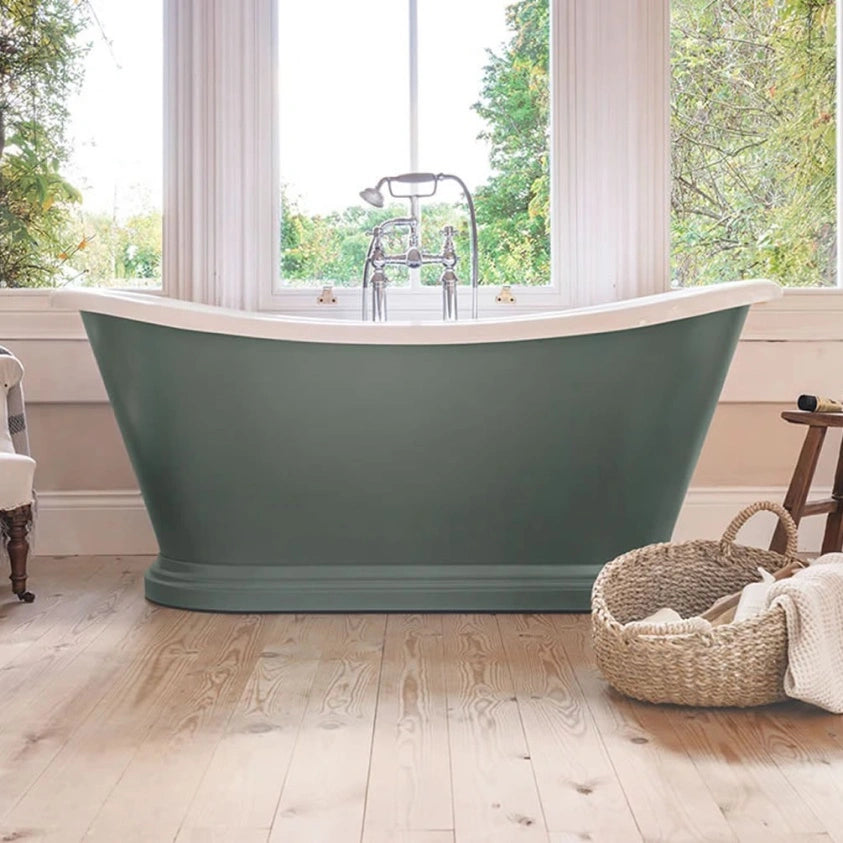 Waters Darcy 1820mm Freestanding Boat Bath - Painted Finish – Bathrooms ...