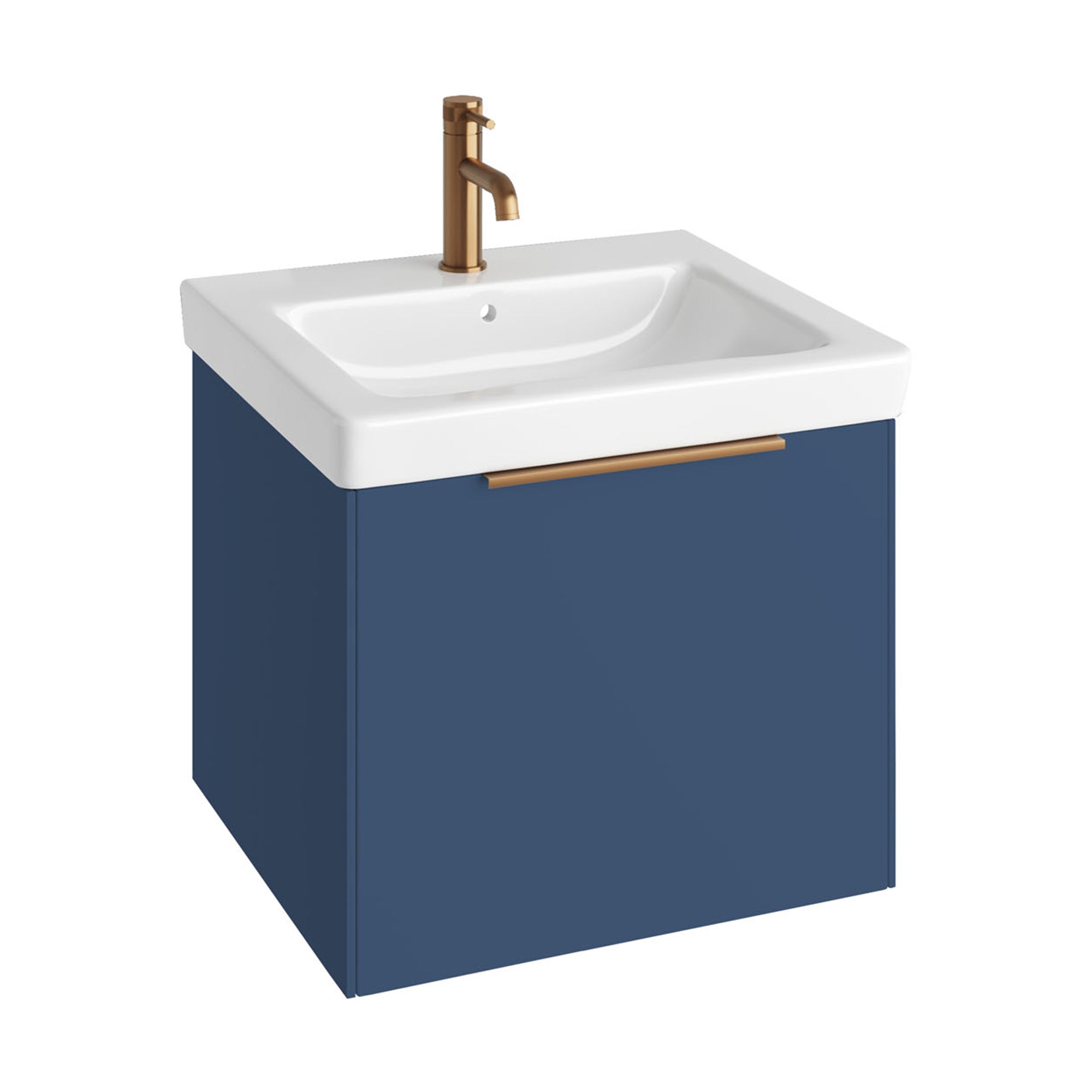 Abacus S3 Concepts Matt Ocean Blue 600mm Basin & Vanity Unit ...