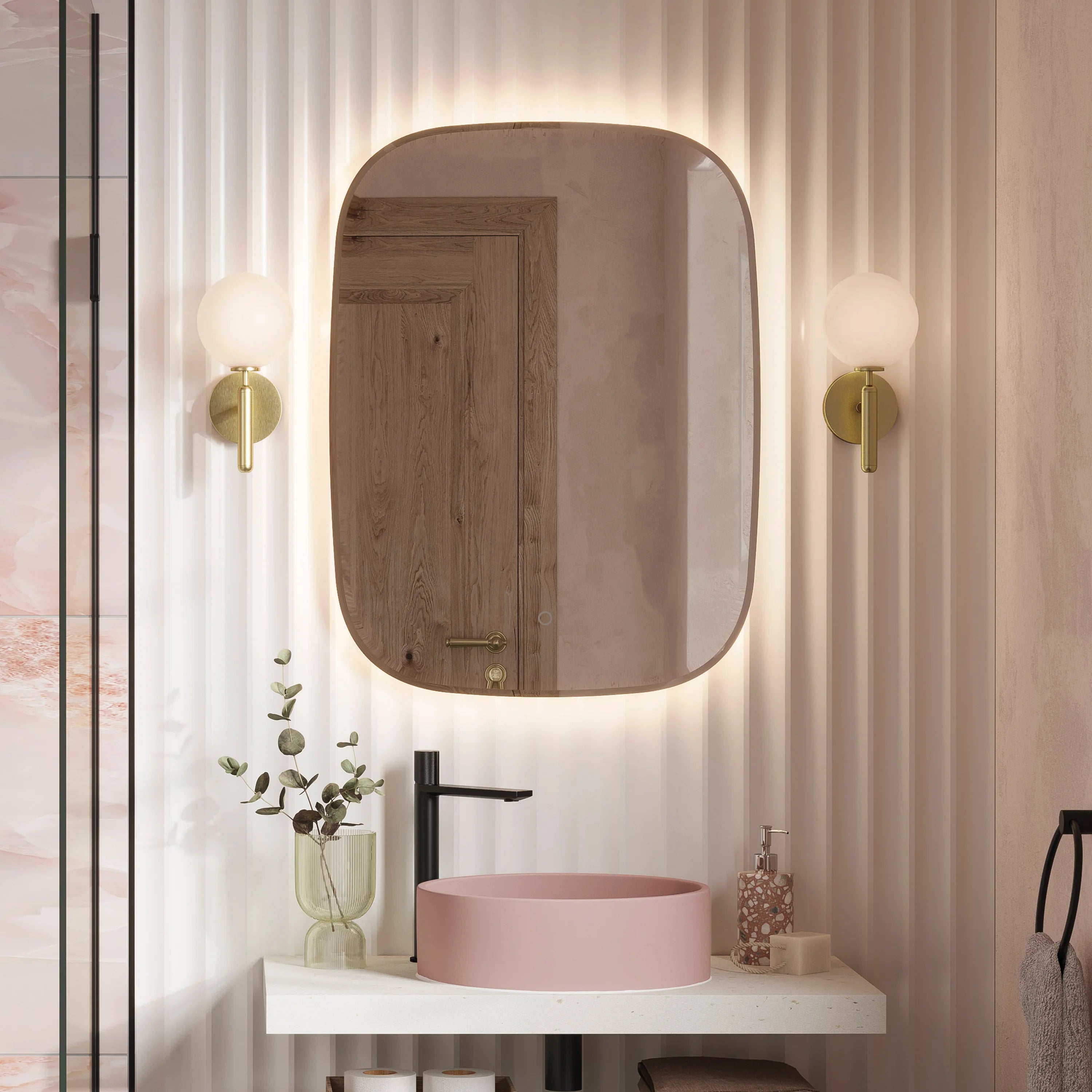 HiB Quinn 80 x 60cm LED Mirror – Bathrooms Direct Yorkshire
