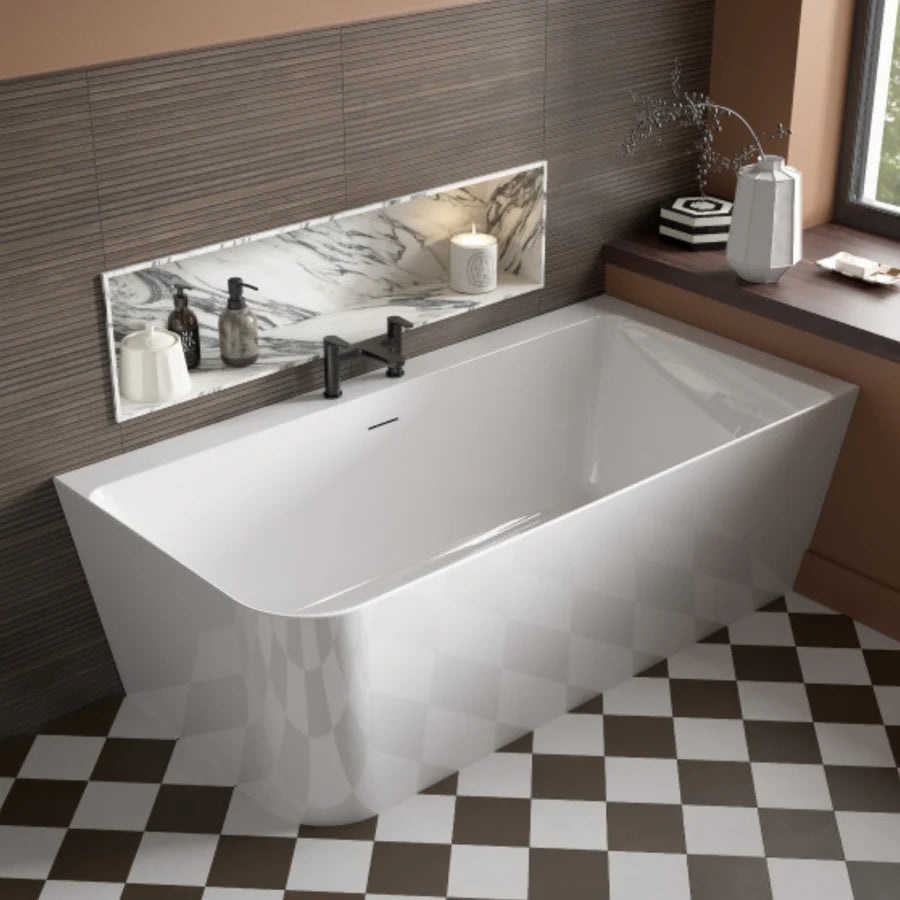 The White Space Como 1600mm Corner Bath – Bathrooms Direct Yorkshire