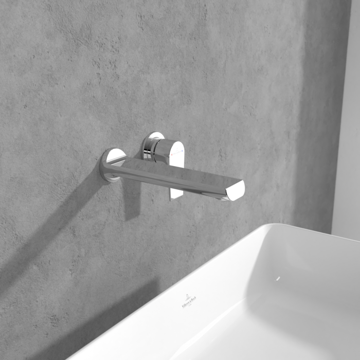 Villeroy & Boch Liberty 195mm Wall Mounted Basin Mixer In Chrome ...